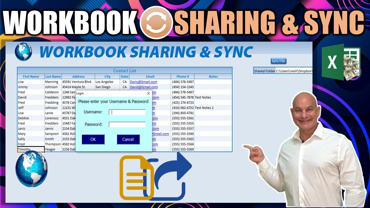 How To Share And Sync Your Macro Enabled Excel Workbook From Scratch With Anyone In The World