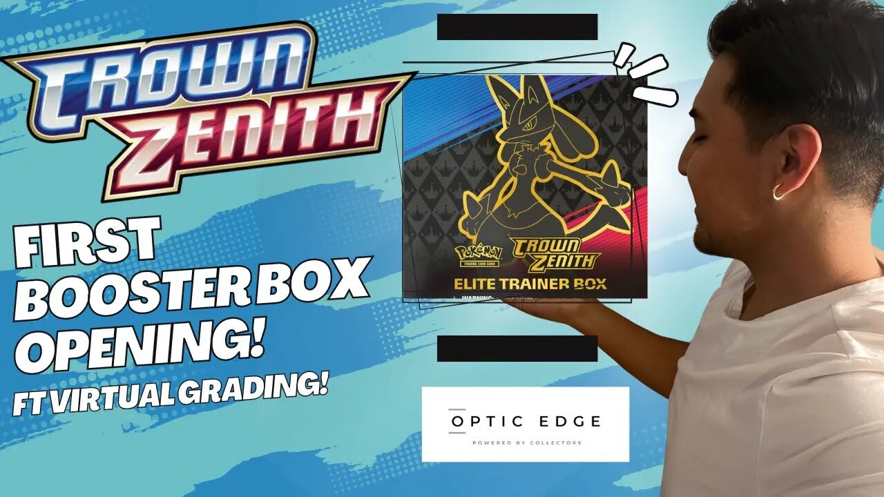 Pokémon - Crown Zenith Booster Box Opening Ft Optic Edge