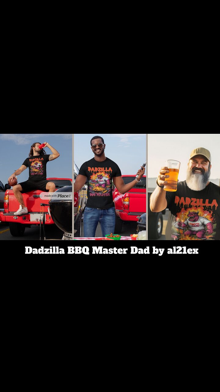 Dadzilla | Fathers Day Present| BBQ Master Dad| Grill Master Dad Shirt ...
