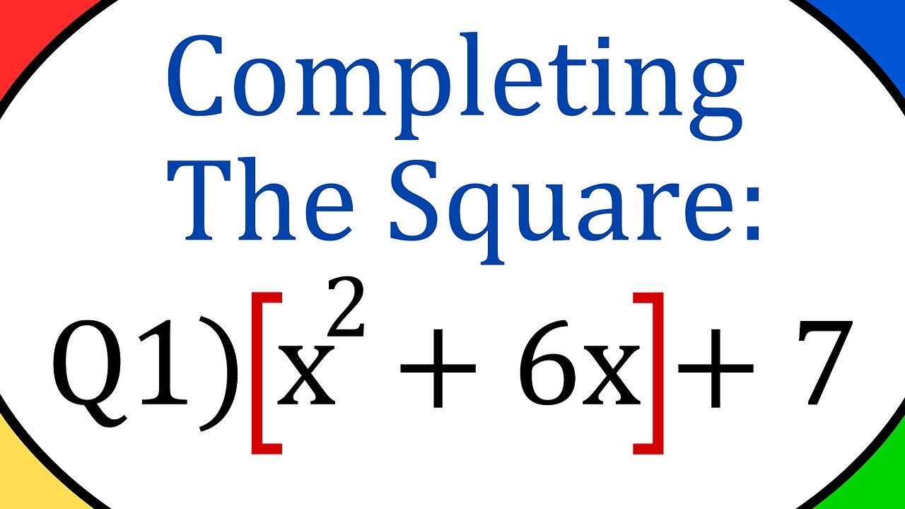 Completing The Square Tutorial
