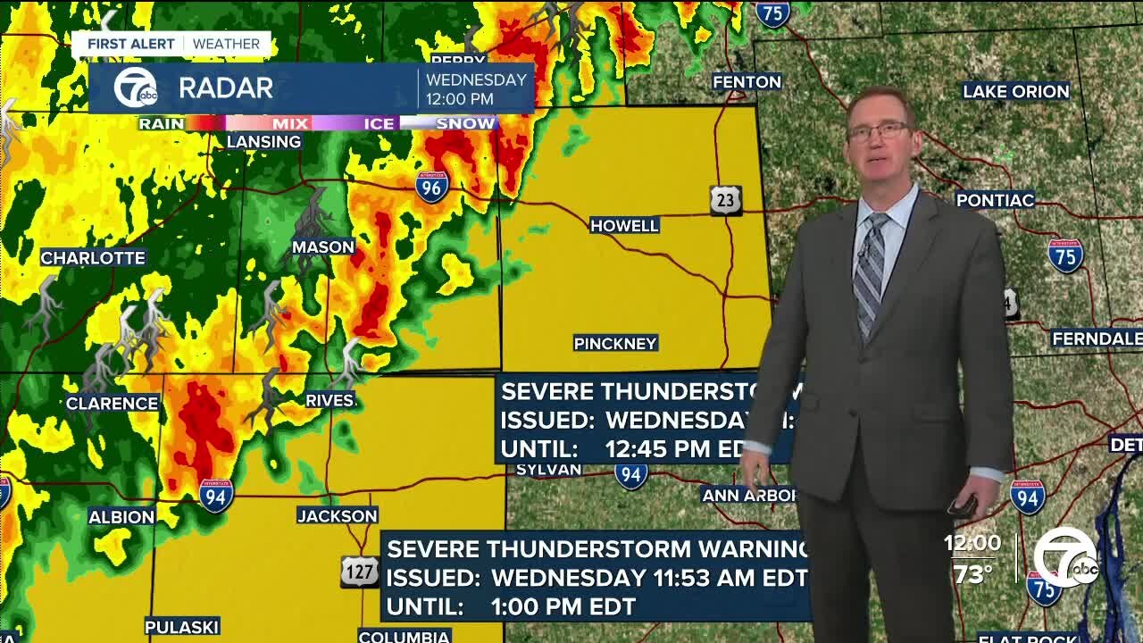Severe Weather: Tornado Watch until 4 p.m., severe t-storm warning for ...