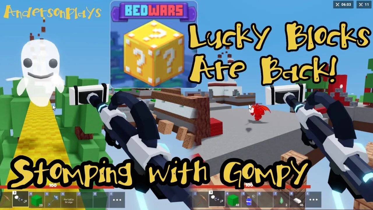 AndersonPlays Roblox BedWars 🏆 [RANKED!] - Lucky Block v2 Update ...