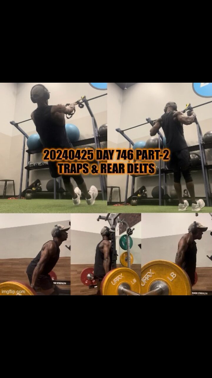 20240425 Day 746 Part-2 - Traps & Rear Delts