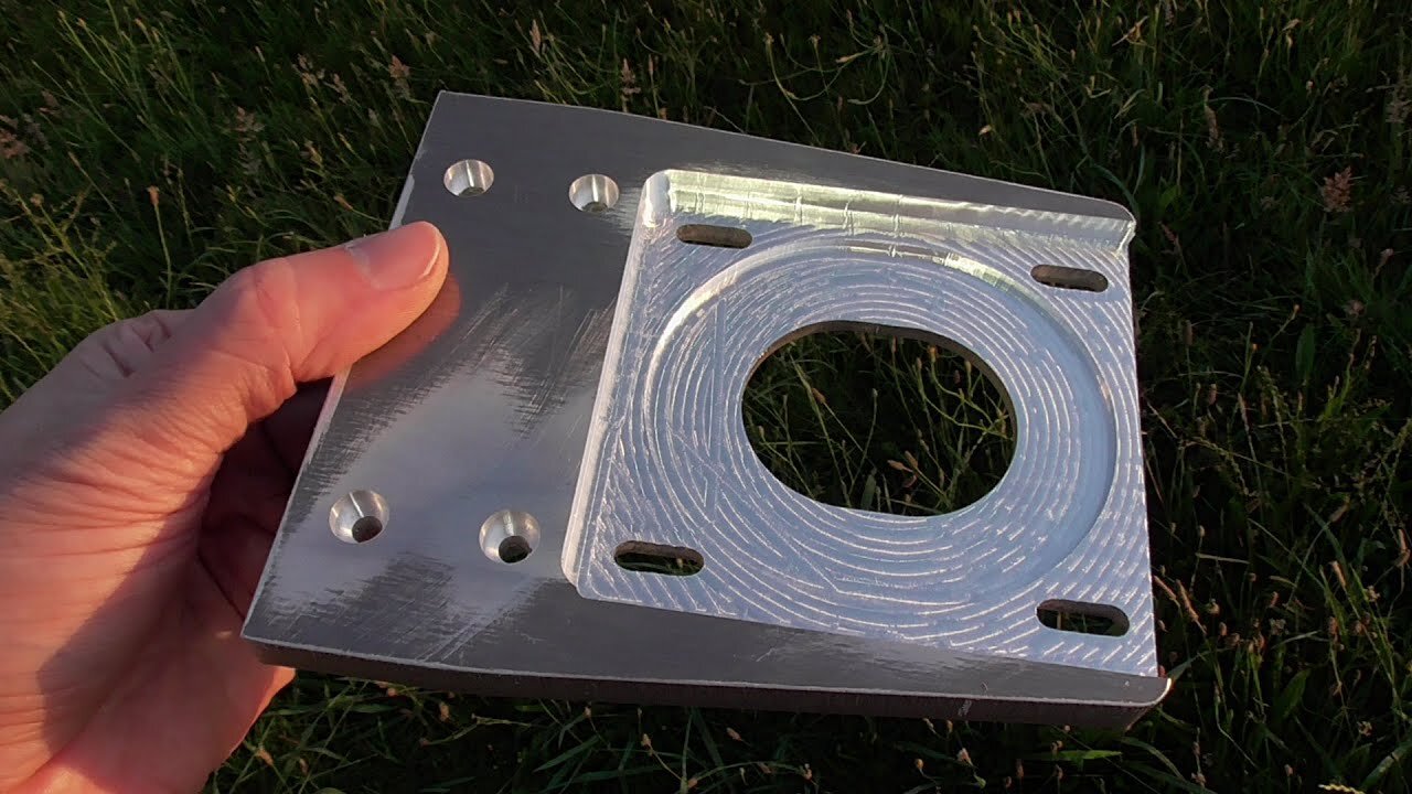 Another DIY CNC router, part 7 (machining aluminium motor mounts ...