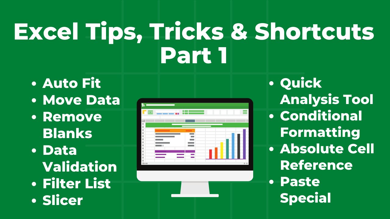 10 Excel Tips Tricks And Shortcuts Productivity Hacks Part 1 