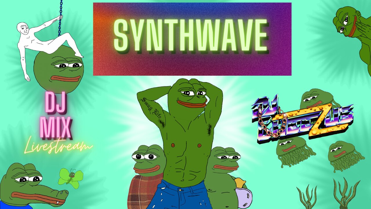Synthwave DJ MIX Livestream #9 with Pepe The Frog Visuals - Presented ...