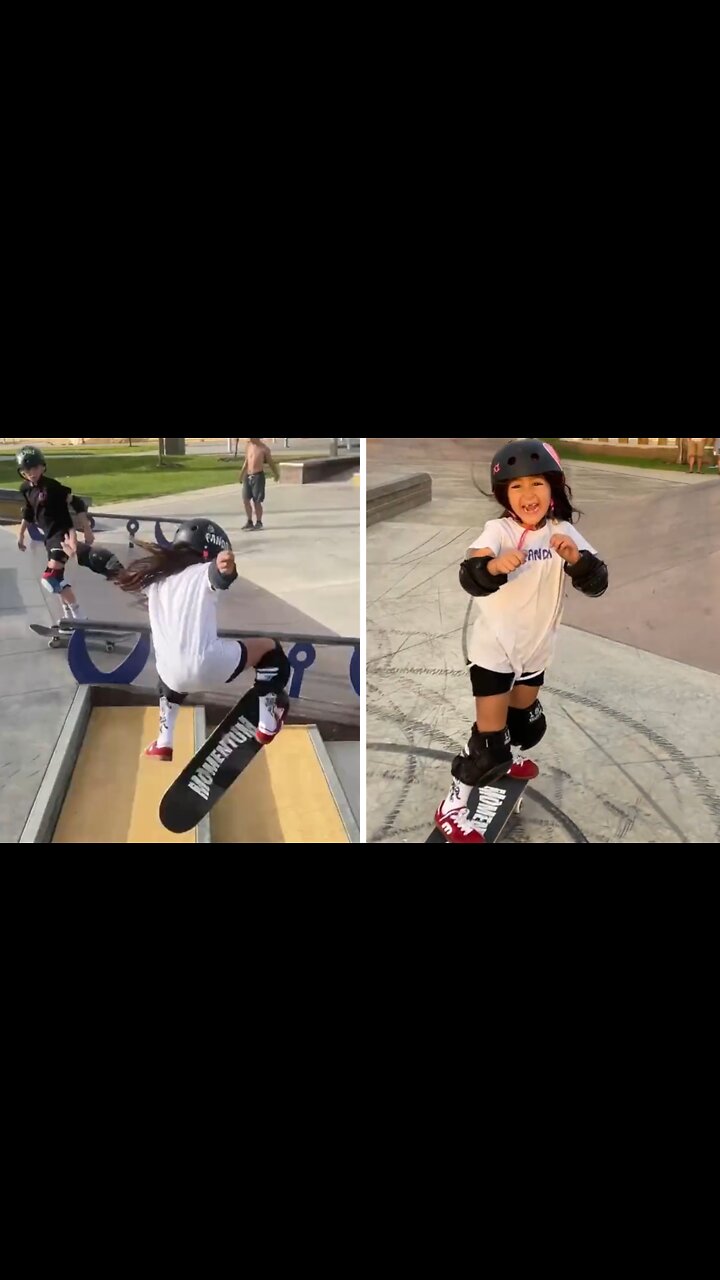 Young skateboarder shows that determination is everything