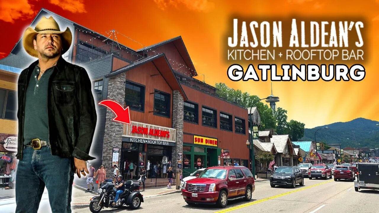 NEW Jason Aldean's Kitchen + Rooftop Bar Gatlinburg Tennessee ...