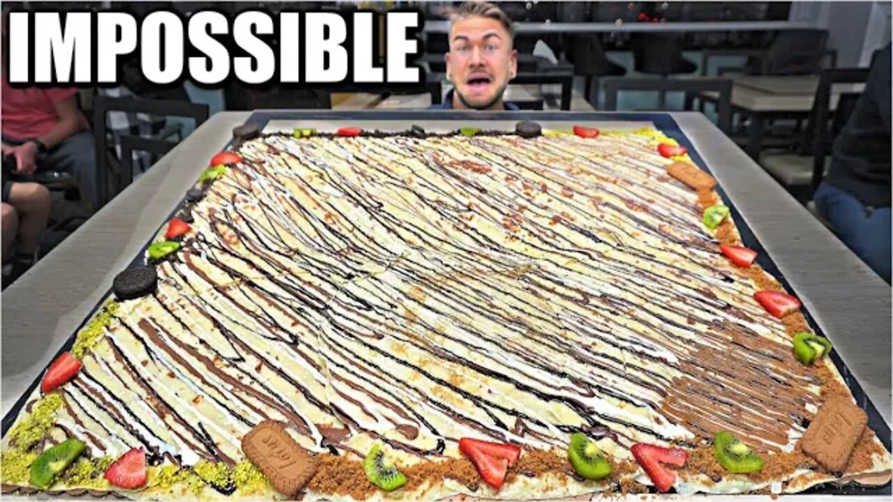 WORLDS BIGGEST CREPE CHALLENGE (54 x 54 Inch) | The FAMOUS Choco Mania ...