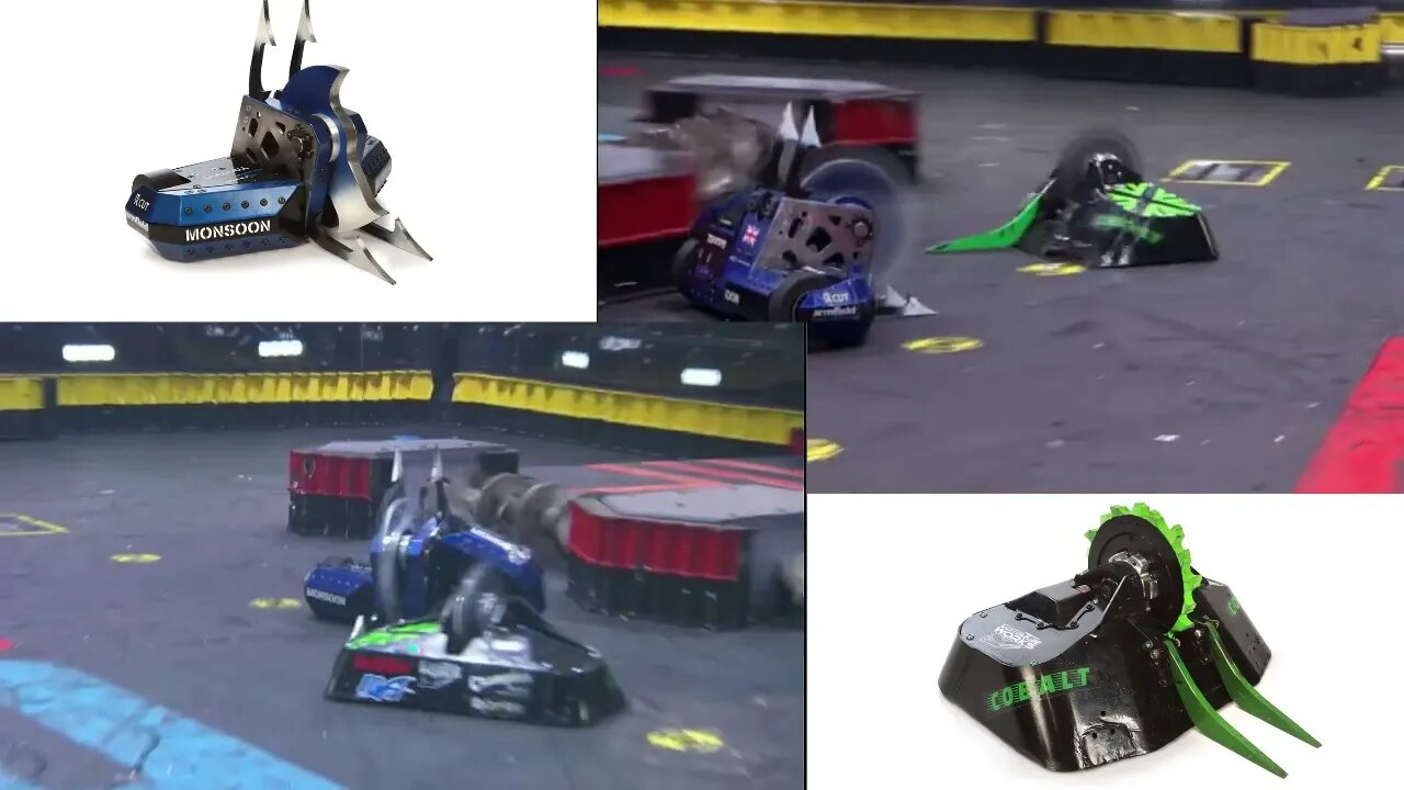 BattleBots Monsoon v BattleBots Cobalt Side By Side - Media from ...