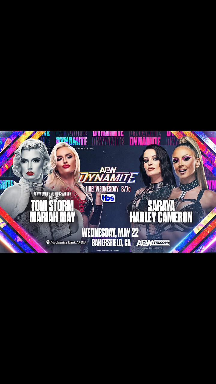 Mariah May & Toni Storm vs. Cameron & Saraya: Deeb Attacks! #shorts