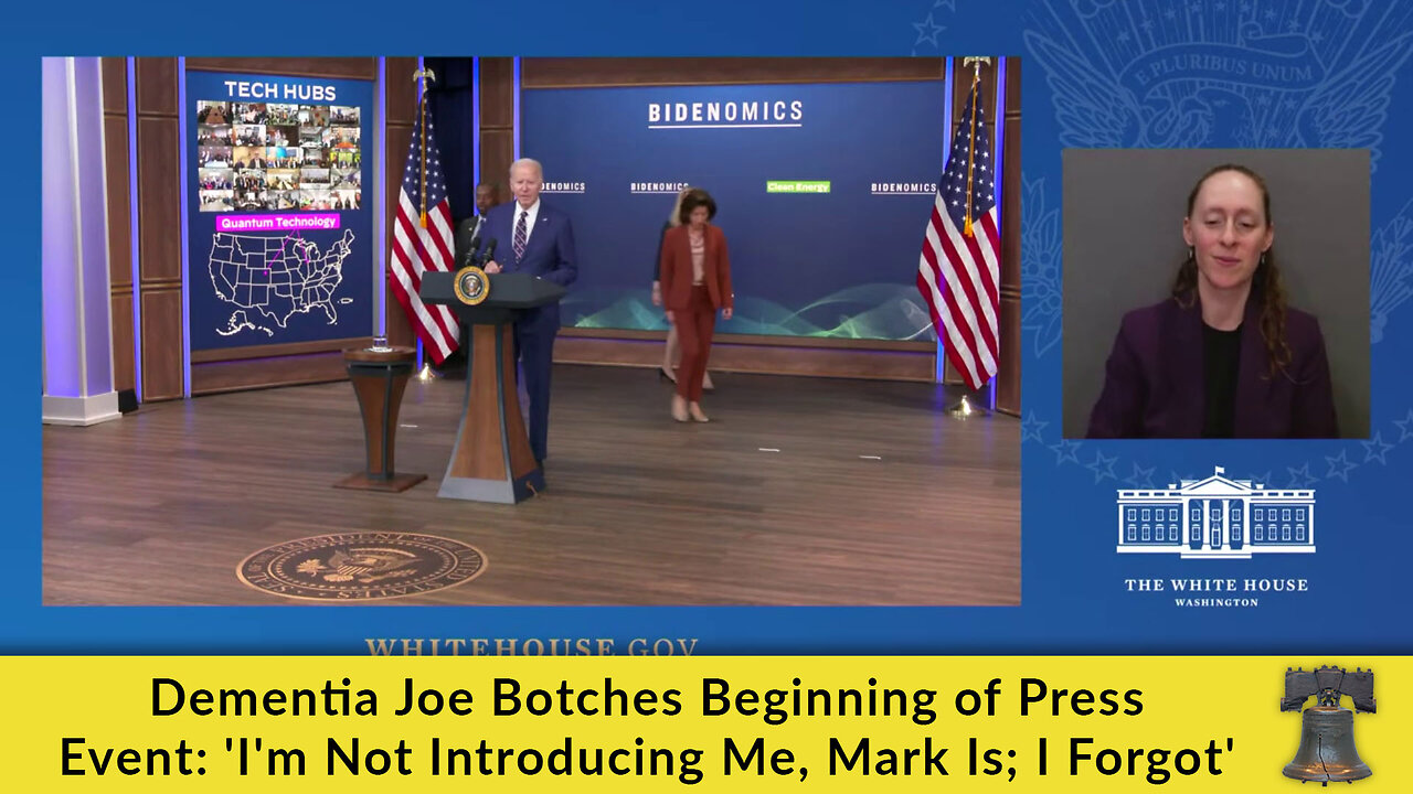 Dementia Joe Botches Beginning of Press Event: 'I'm Not Introducing Me ...