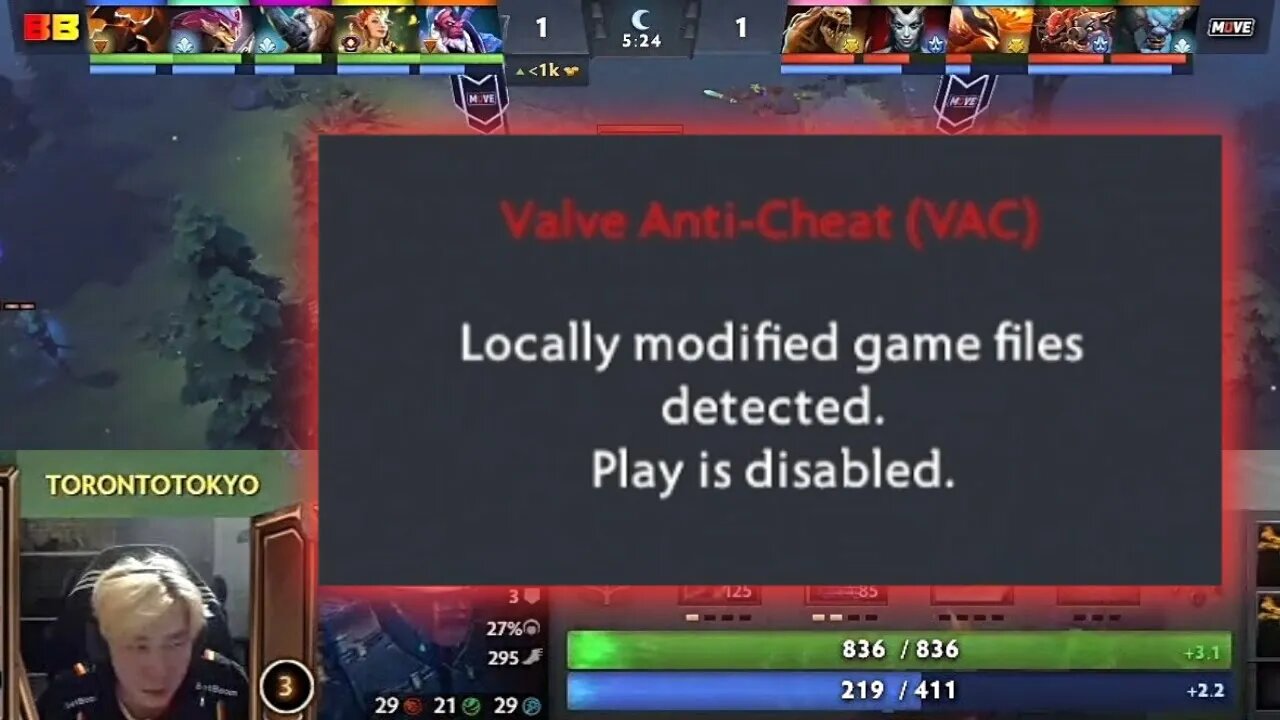 Valve Anti-Cheat system (VAC) Message in Middle of Eastern Europe ...
