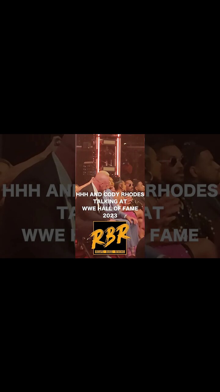 HHH AND CODY RHODES TALKING AT WWE HALL OF FAME 2023 #SHORTS