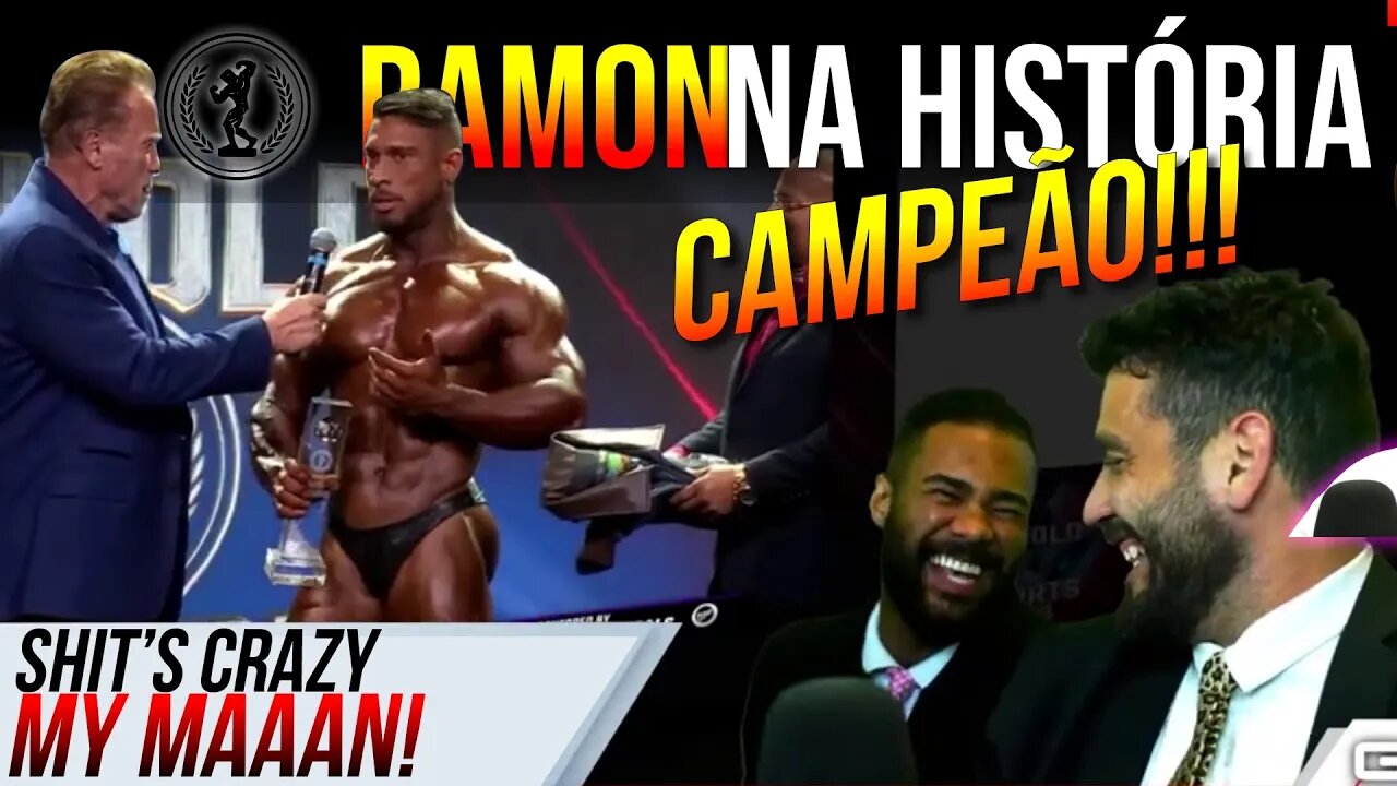 RAMON SE EMOCIONA AO SE TORNAR O PRIMEIRO BRASILEIRO VENCEDOR DO ARNOLD ...