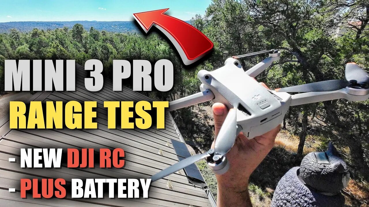 DJI Mini 3 Pro Range Test with Plus Battery & DJI RC (With Screen ...