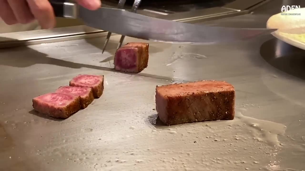 rarest steak in the world(olive wagyu)