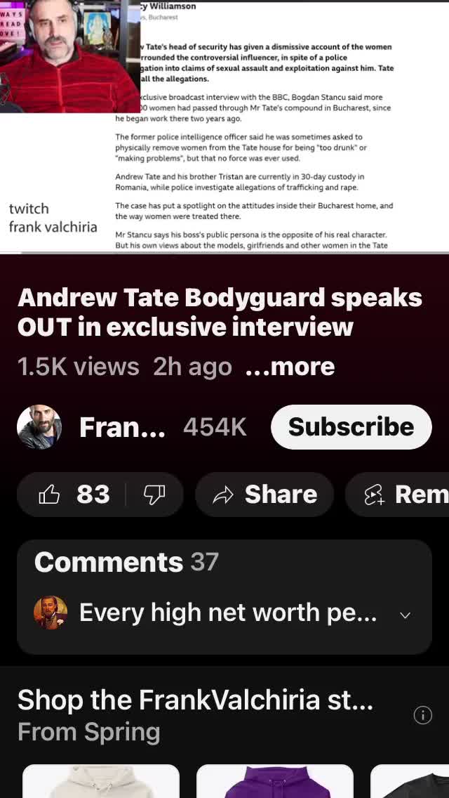 Andrew Tate BodyGuard finally speaks out 😱 Share This Video # ...