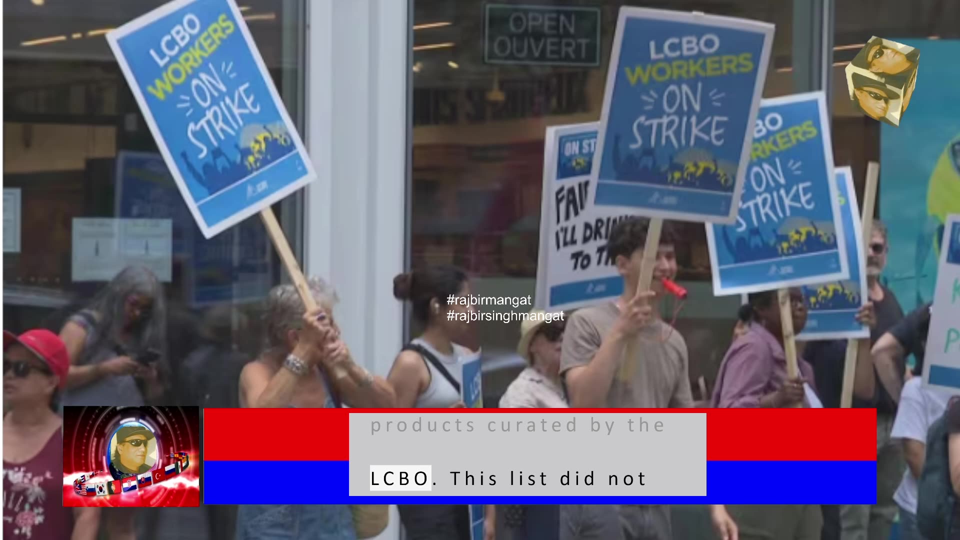 Dozens of LCBO workers rally in downtown Toronto on day 2 of historic ...