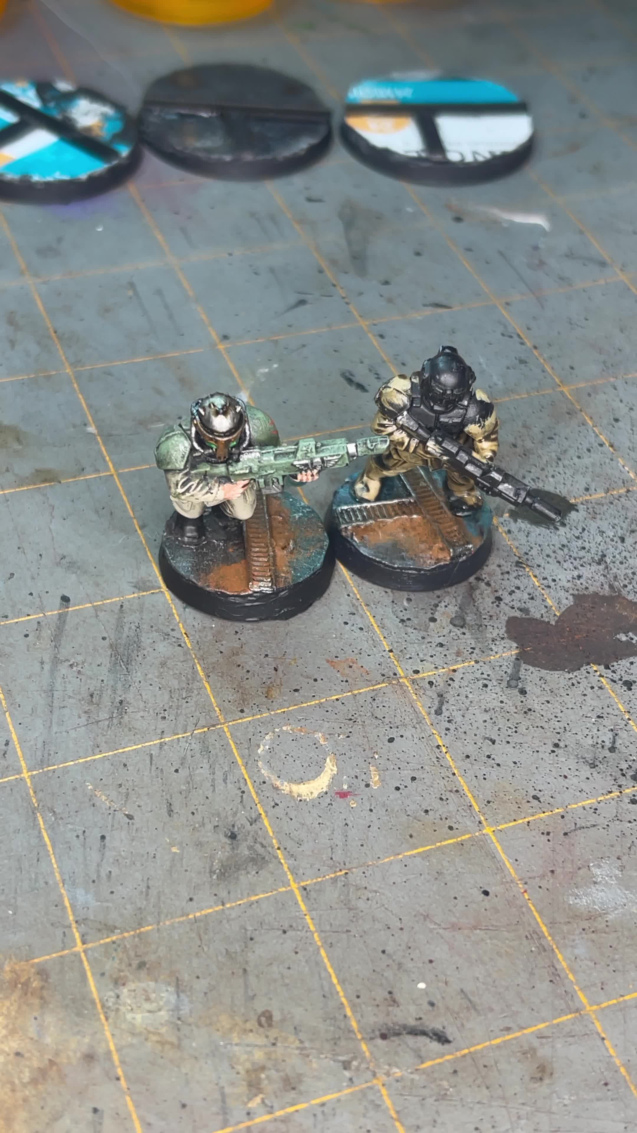 How to paint boarding action mini bases for arks of omen!