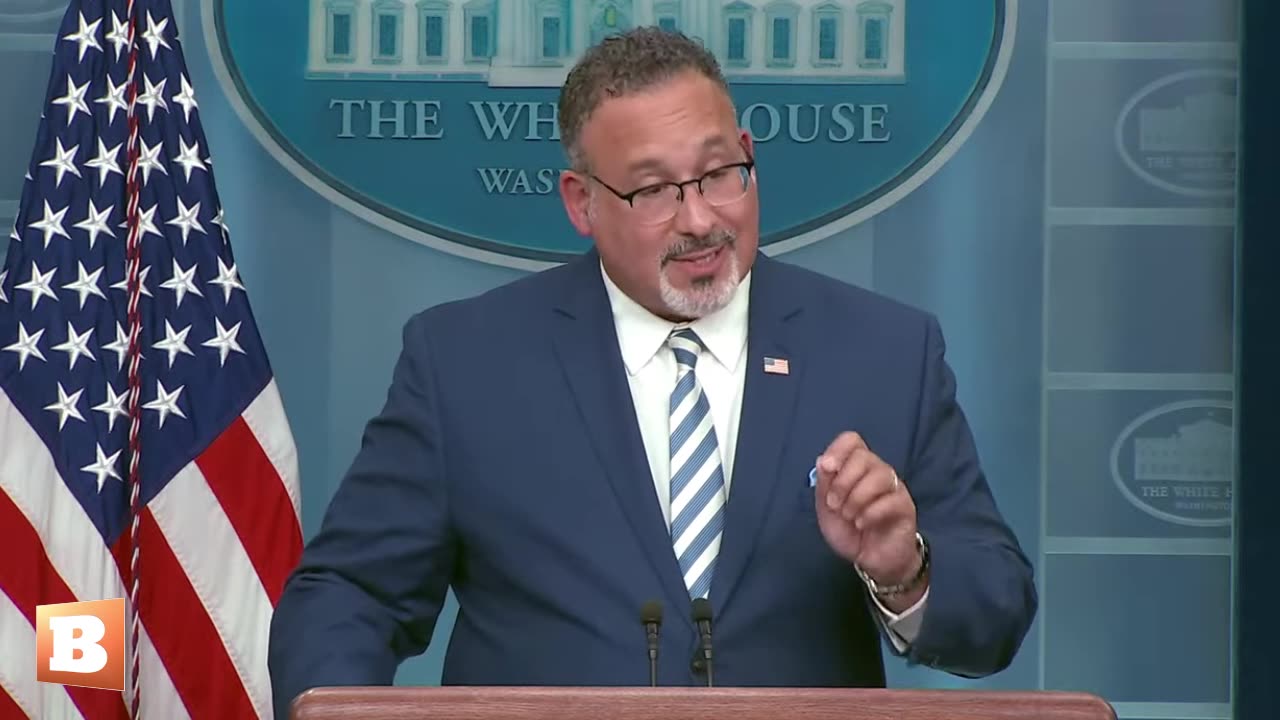 EARLIER: Ed. Sec. Miguel Cardona joins Karine Jean-Pierre for WH ...