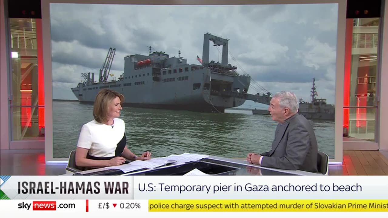 Temporary pier to deliver aid to Gaza has arrived, US officials confirm ...