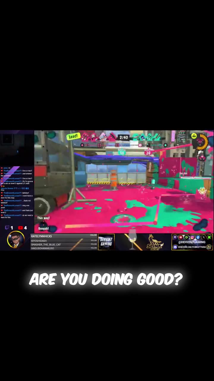 Expressing excitement and engagement Splatoon 3