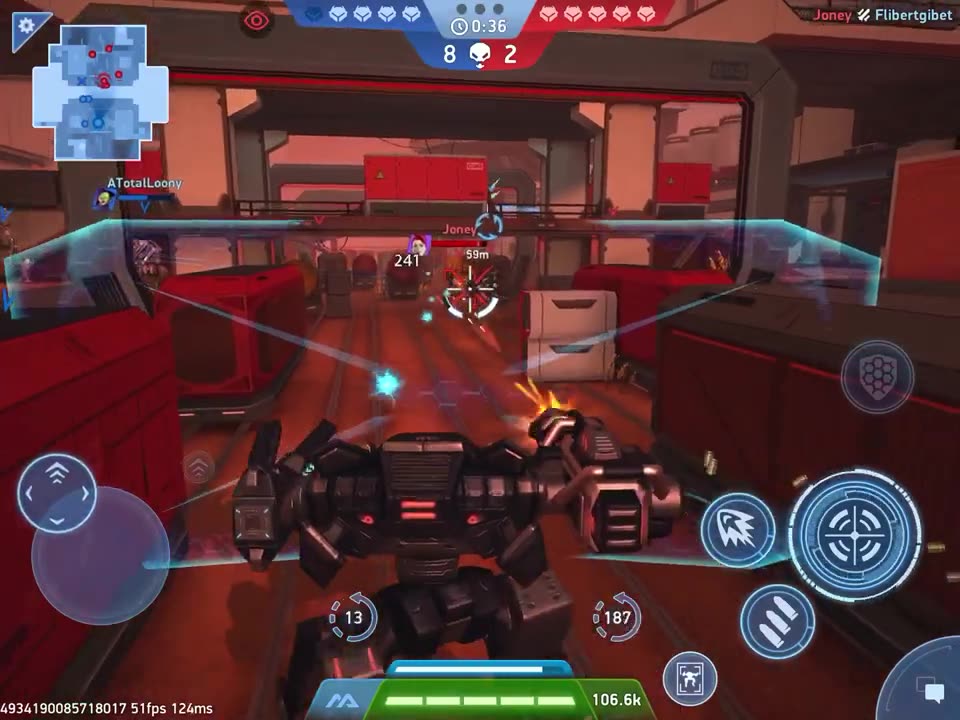 Mech Arena Death Match 5x5 Game, Ares Mech, Minigun 16