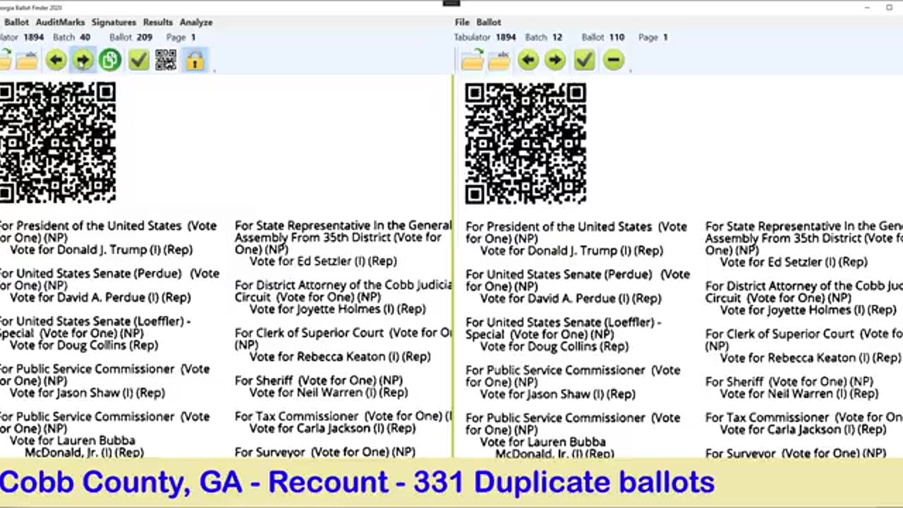 Mad Liberals Cobb County, Georgia. Recount included a batch of 331 ...