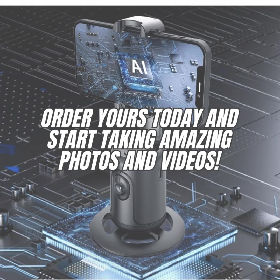360 Auto Face Tracking Gimbal AI Smart Gimbal Face Tracking Auto Phone Holder For Smartphone