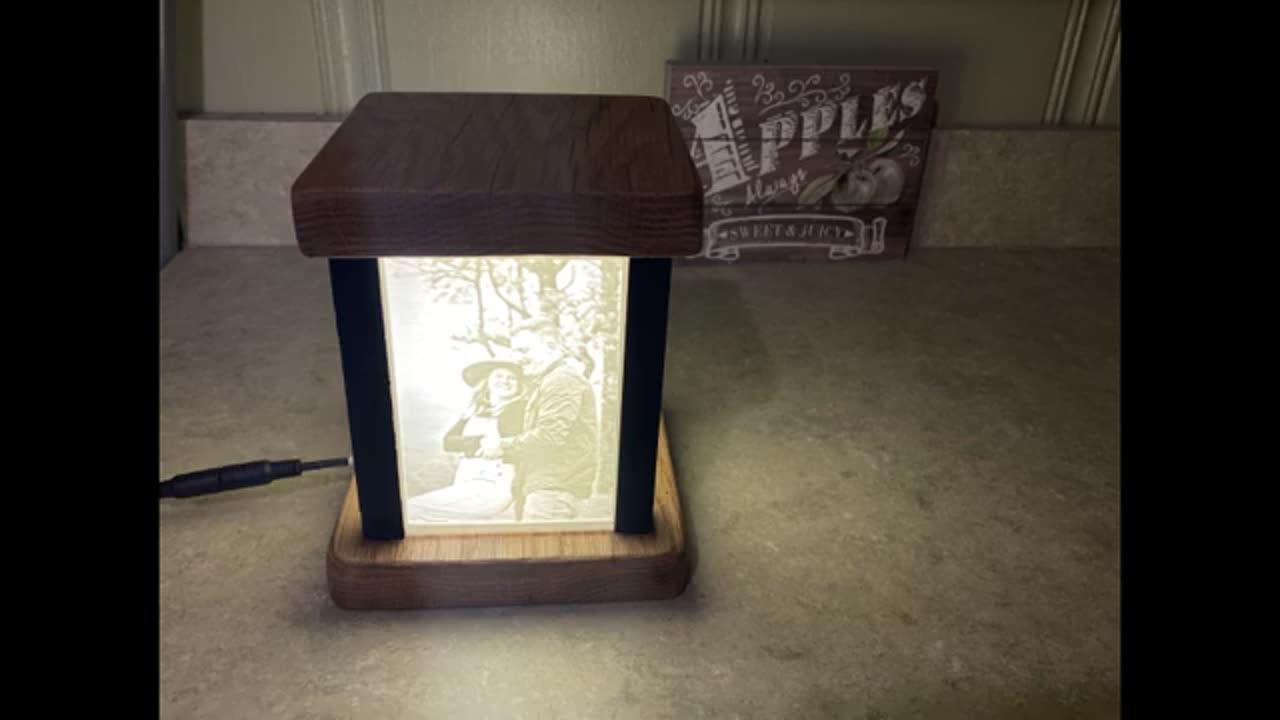 Lithophane Night Lightg Picture Box with the Ender 3 3D printer and ...