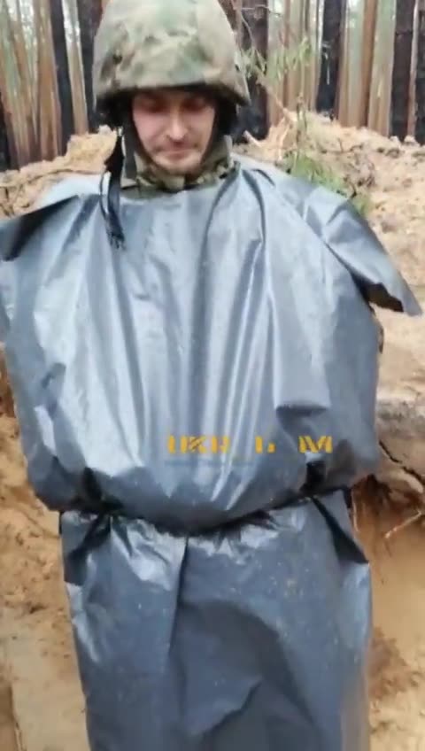 Soldiers using garbage bags as raincoats. Where did all the money from ...