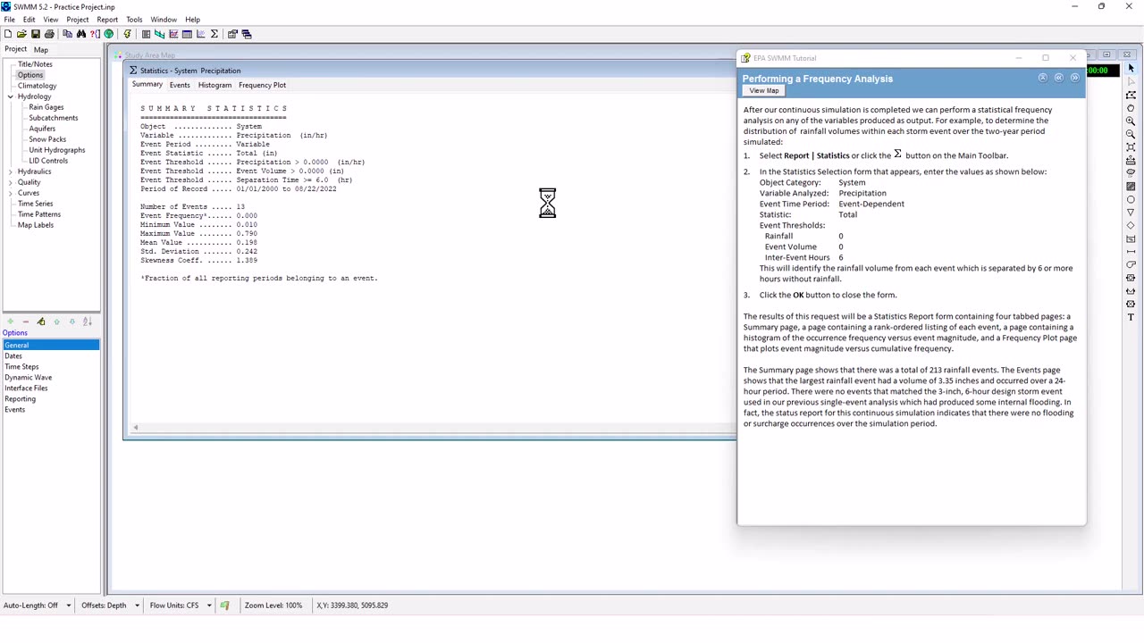 Epa Swmm Lesson Part 7 Continuous Simulation