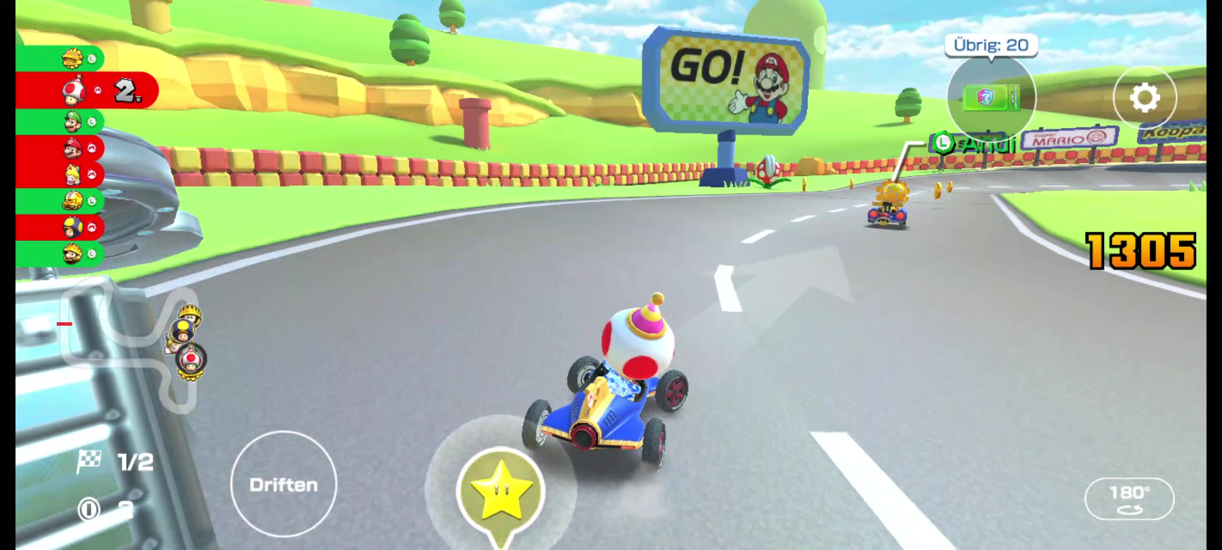Mario's Slope / Wer wird der Erste sein? Mario Kart Tour