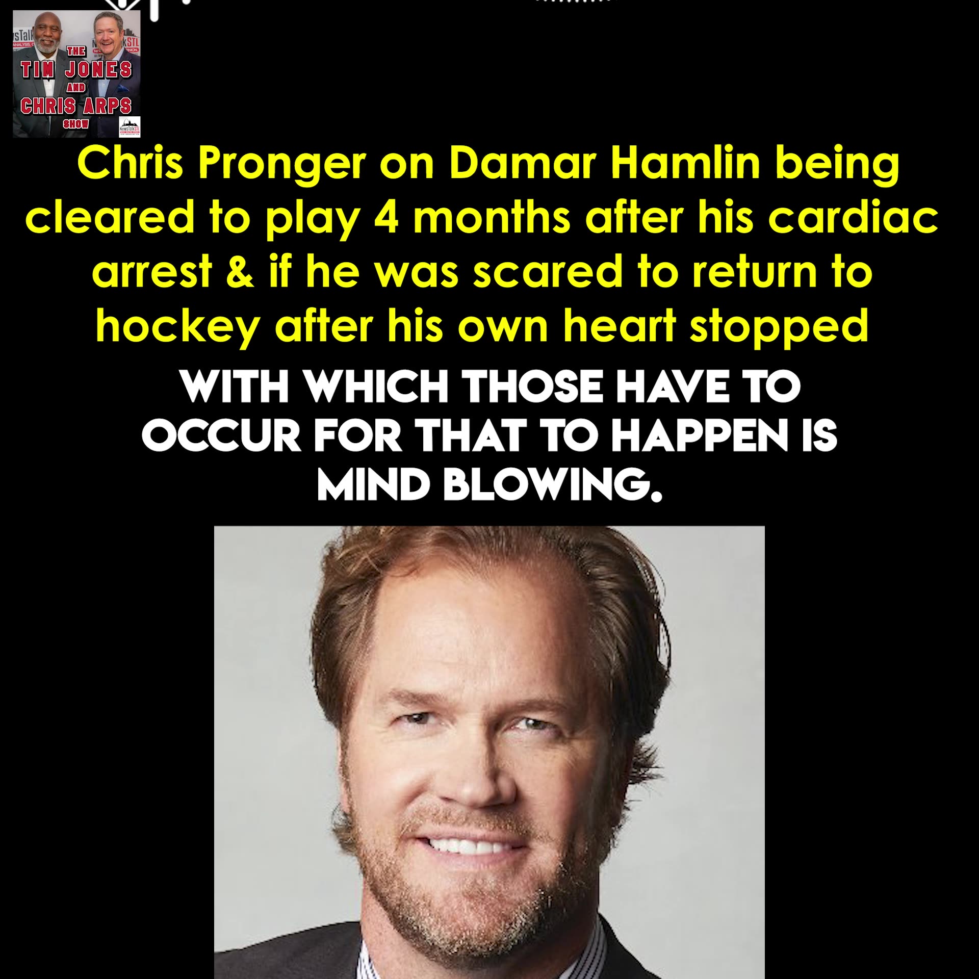 Chris Pronger On If He Was Scared to Play Hockey Again After His Heart ...