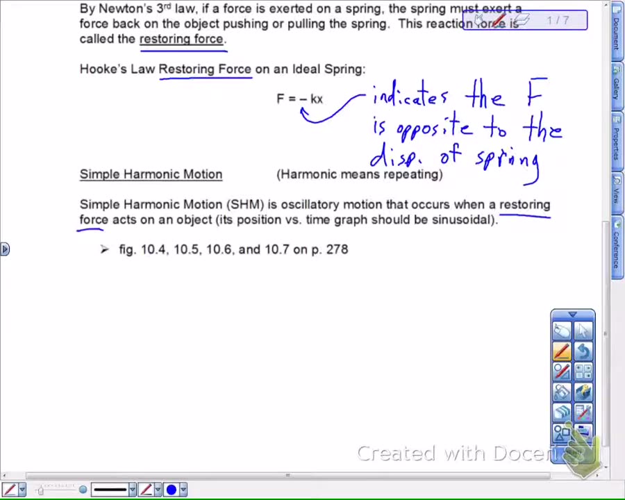 Simple Harmonic Motion Lesson