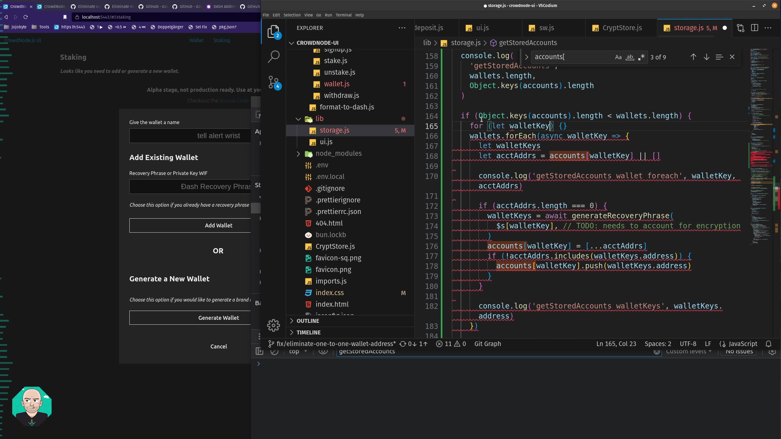 🎯 Managing Multi-Wallets 📦 (Ð) CrowdNode.js UI 🗃️ [HTML, JavaScript ... 🎯 Managing Multi-Wallets 📦 (Ð) CrowdNode.js UI 🗃️ [HTML, JavaScript ...