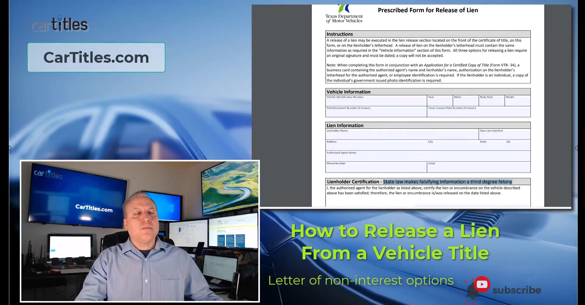 How to Successfully Release a Lien from Your Vehicle Title