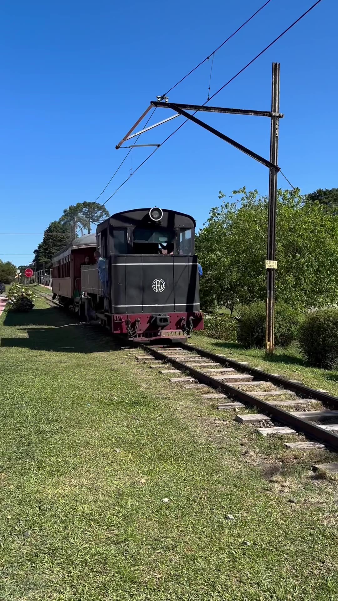 Train Conductor Clears The Path
