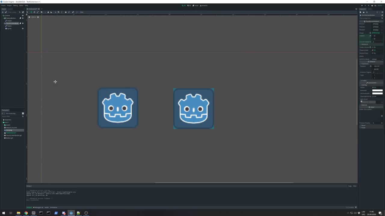 Double Click And Button Animation In Godot 