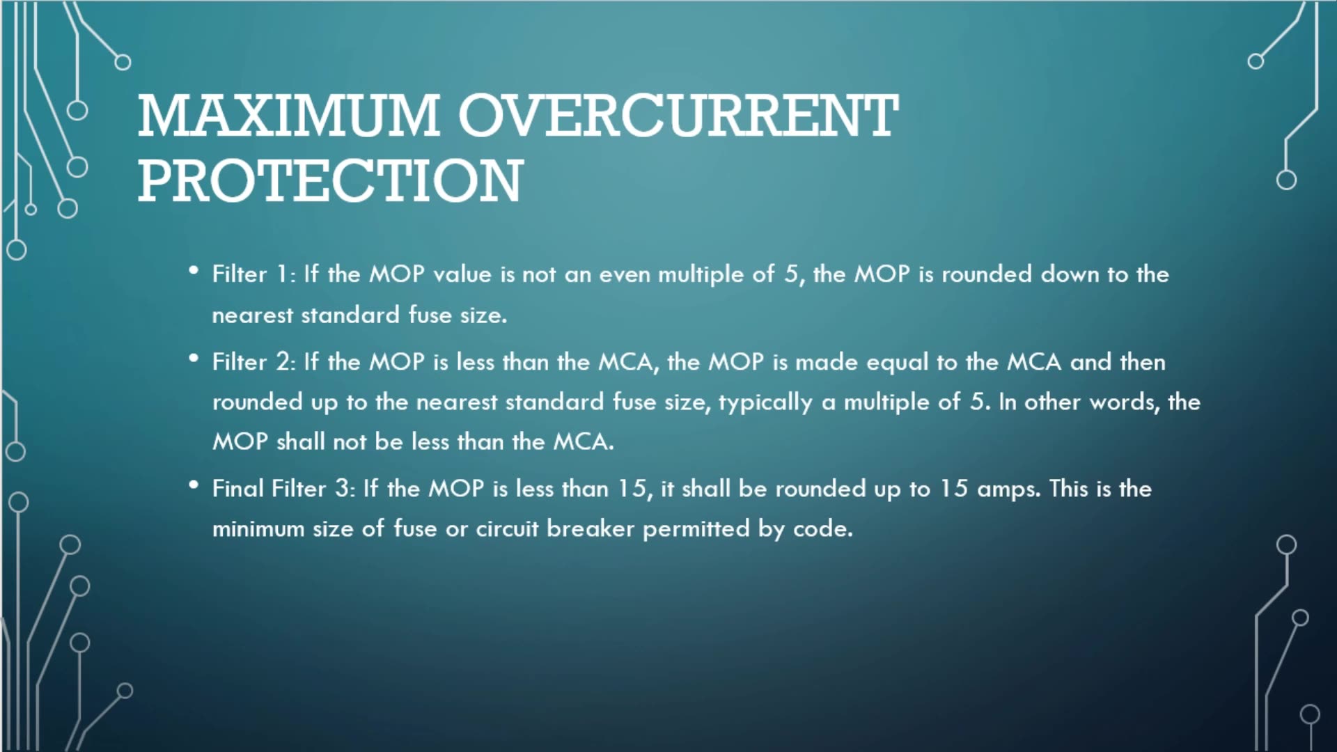 What is MCA and MOP - How are they calculated
