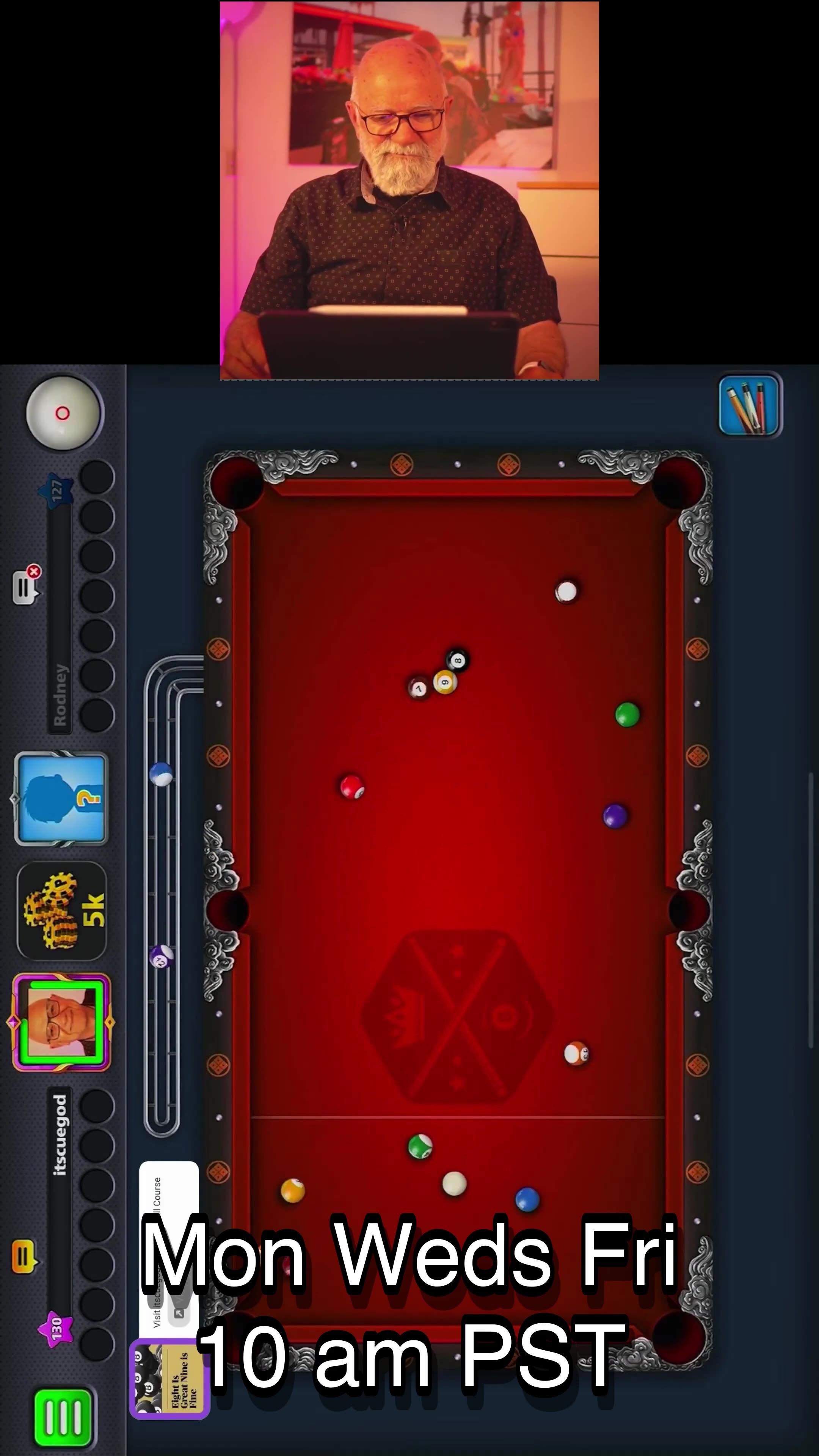The 8 Ball & 9 Ball Pool LIVE Show with ITSCUEGOD
