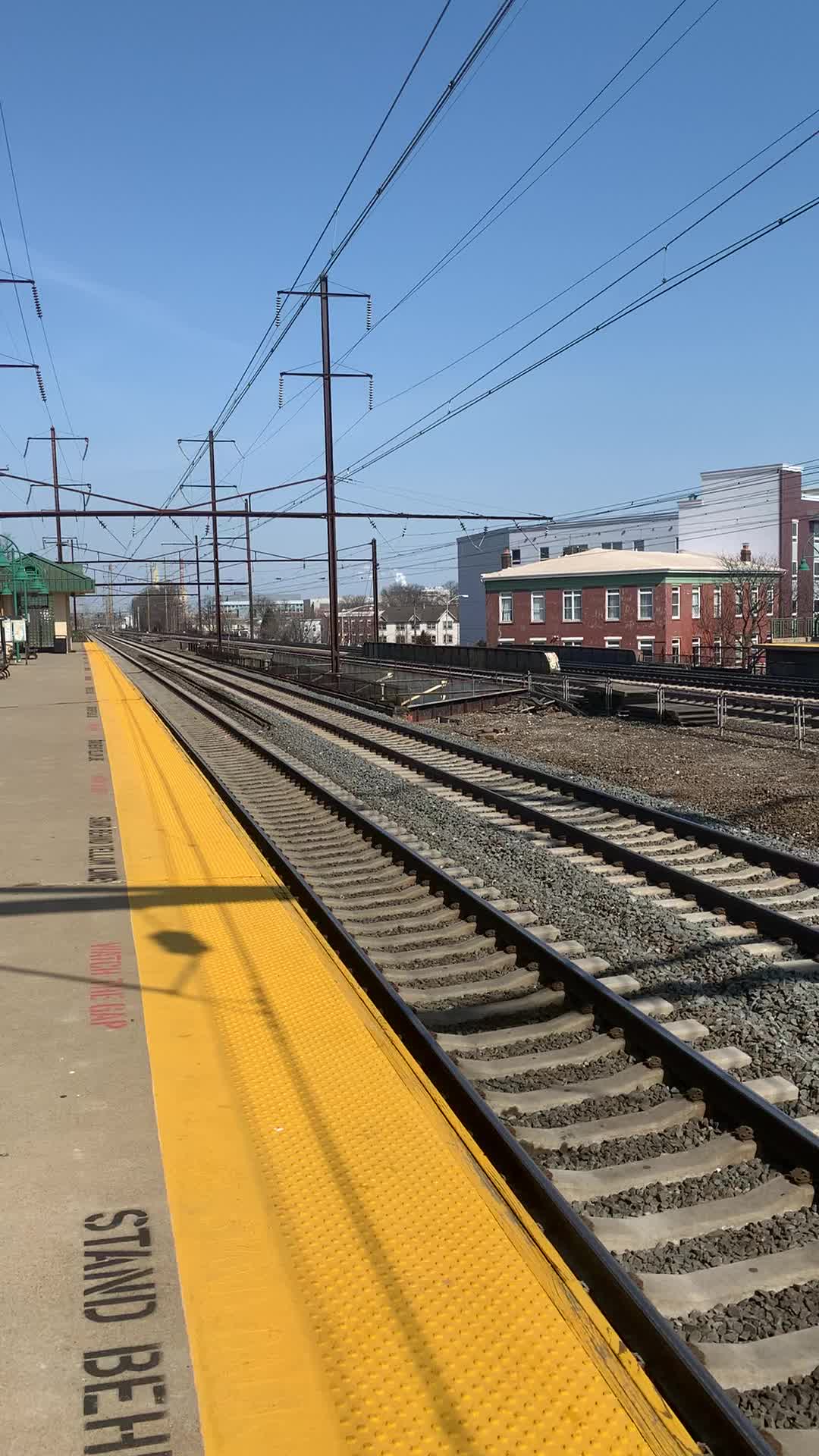 2nd Amtrak train pass by Rahway station
