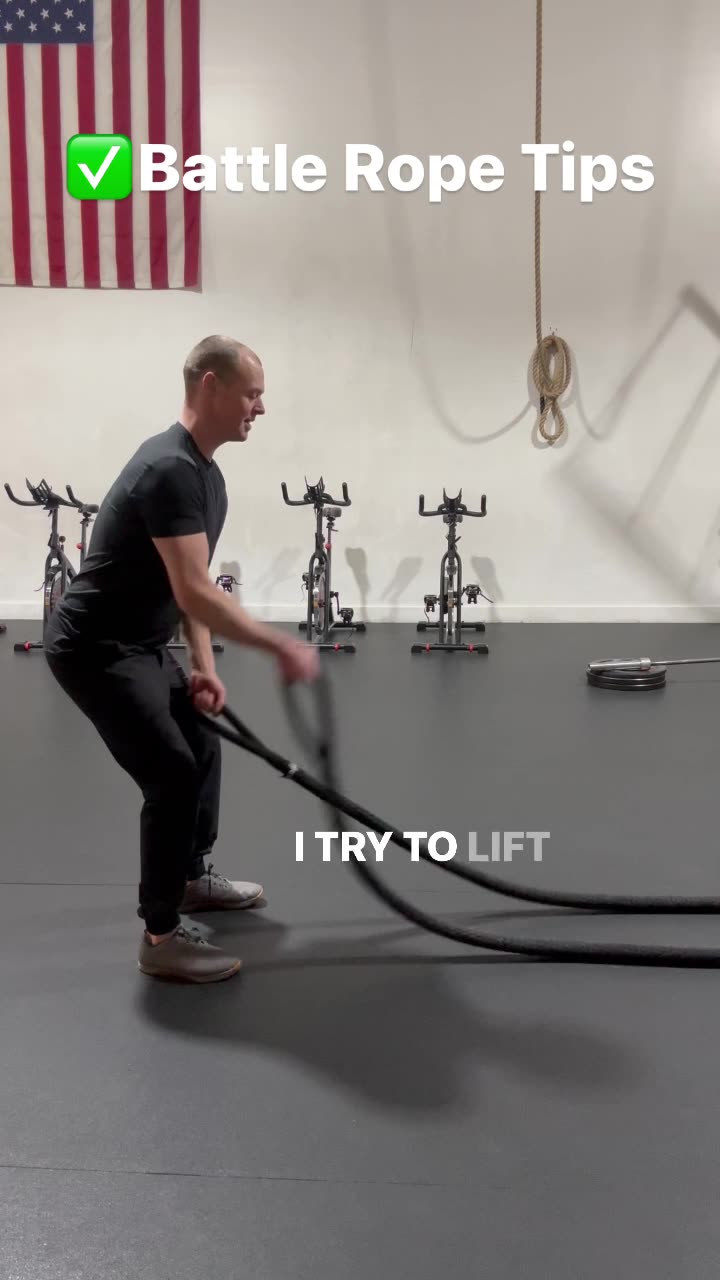 Here’s a 3 quick Tips for the battle ropes.