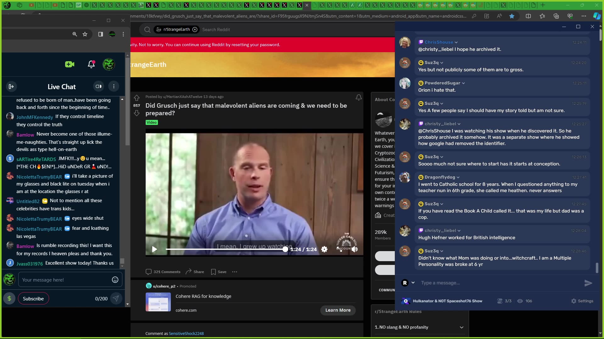 Hulkanator & Spaceshot76 Show