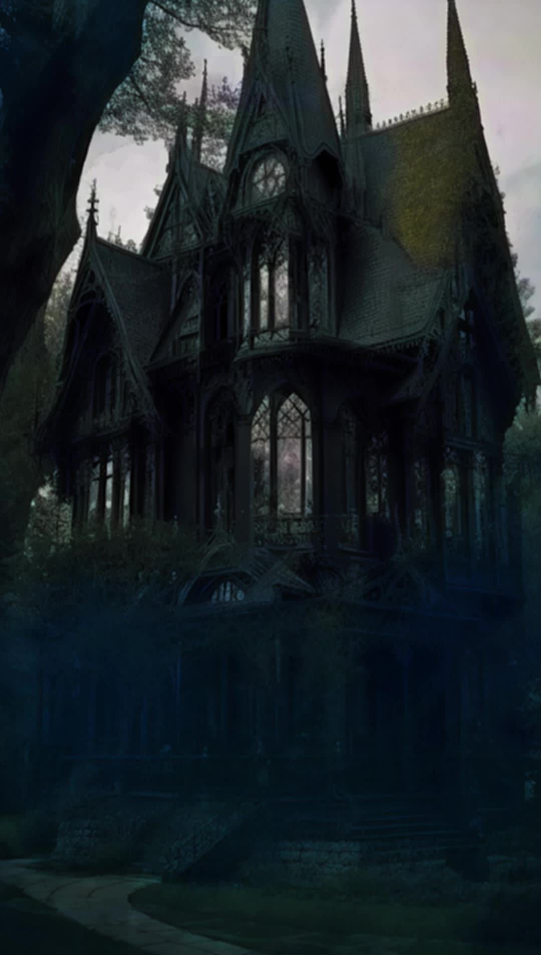 Black Houses | Dark Houses | Haunted Houses | Eerie | Creepy | Digital ...