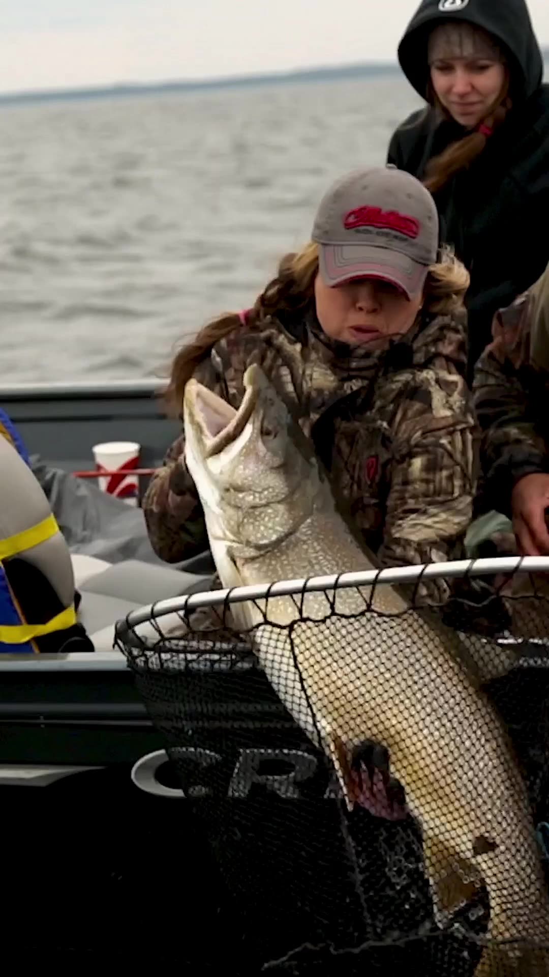 Driven Hunter GIANT LAKE TROUT 35lbs!