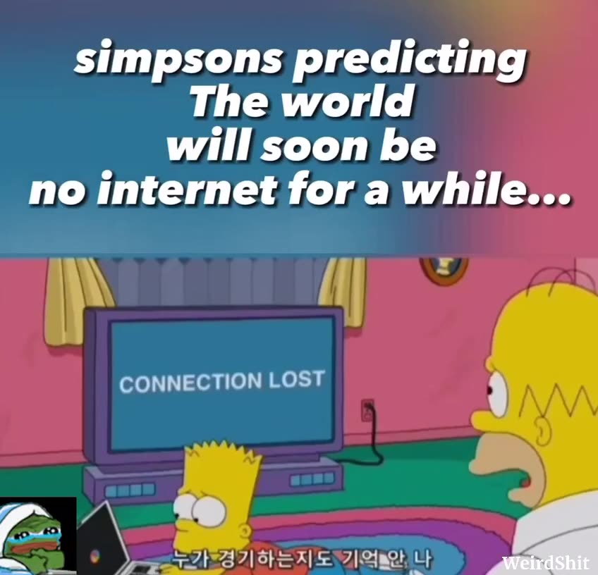 Simpsons Predicting Internet Blackout
