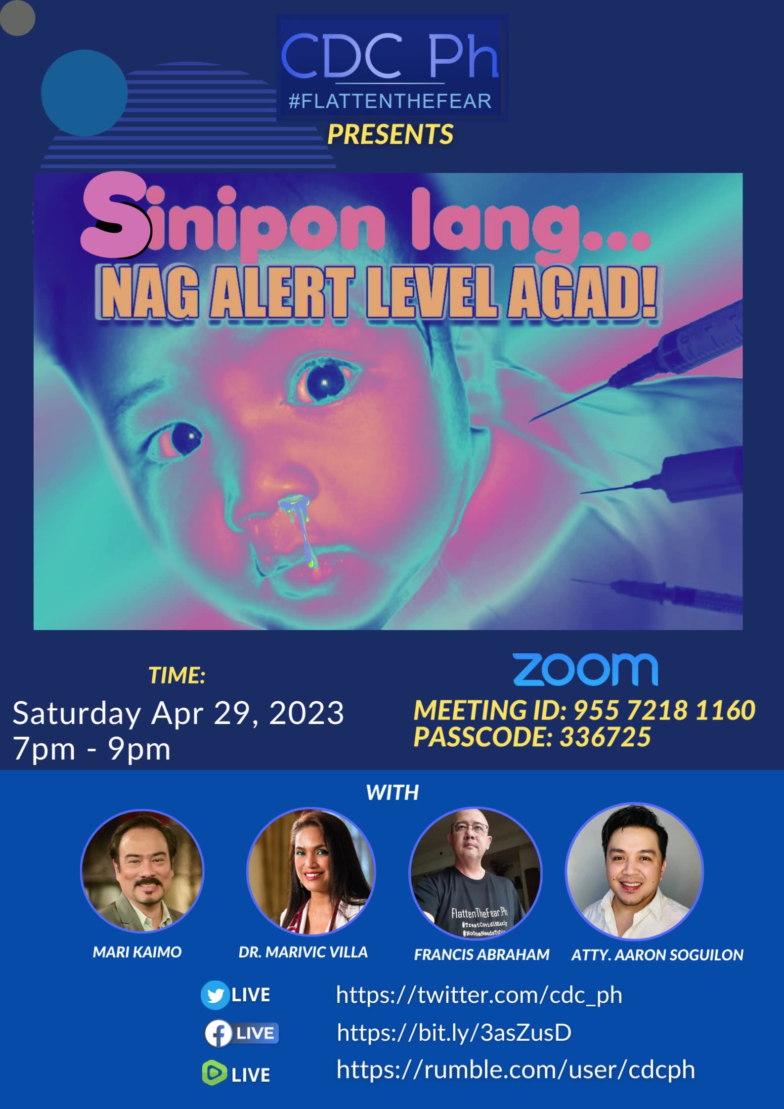 CDC Ph Weekly Huddle April 29 2023: Sinipon Lang Nag Alert Level Agad