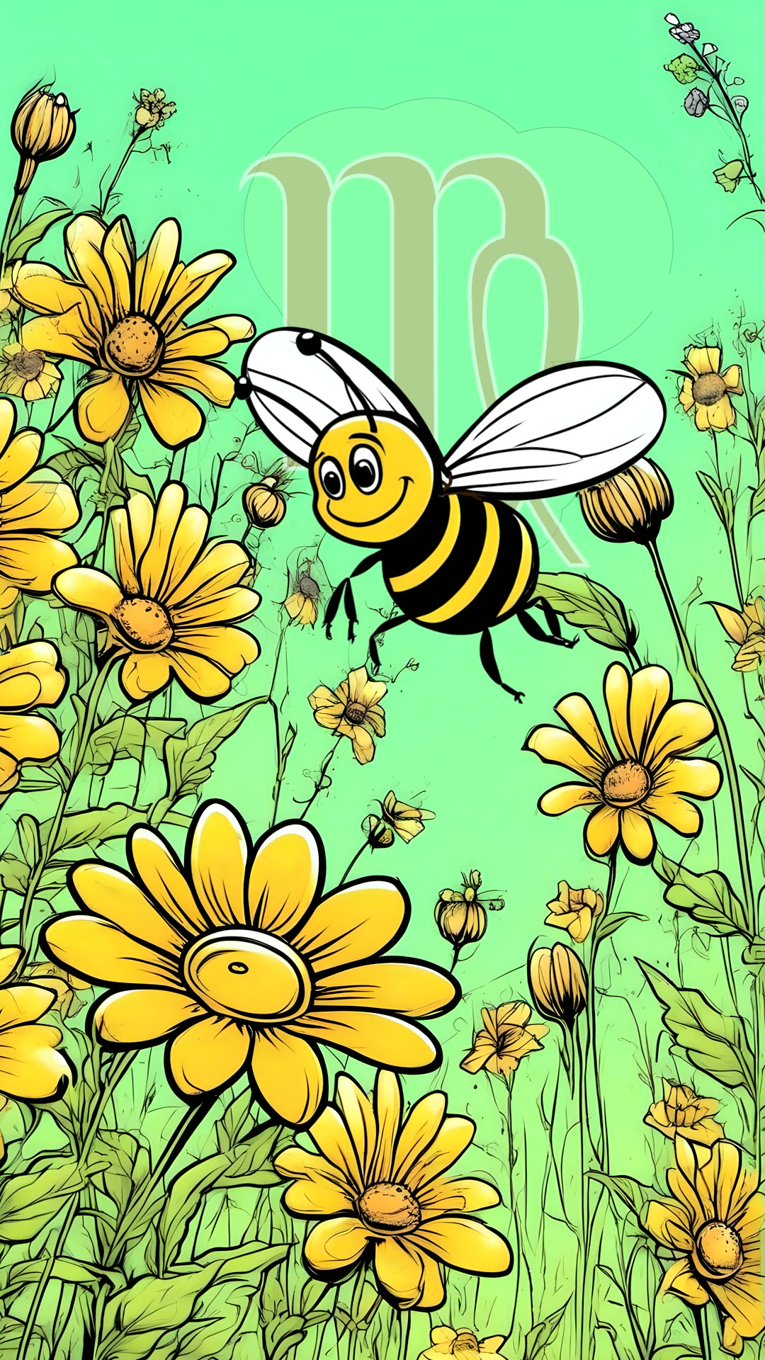 VIRGO BEES OF THE ZODIAC #astrology #cute #cartoon #animation